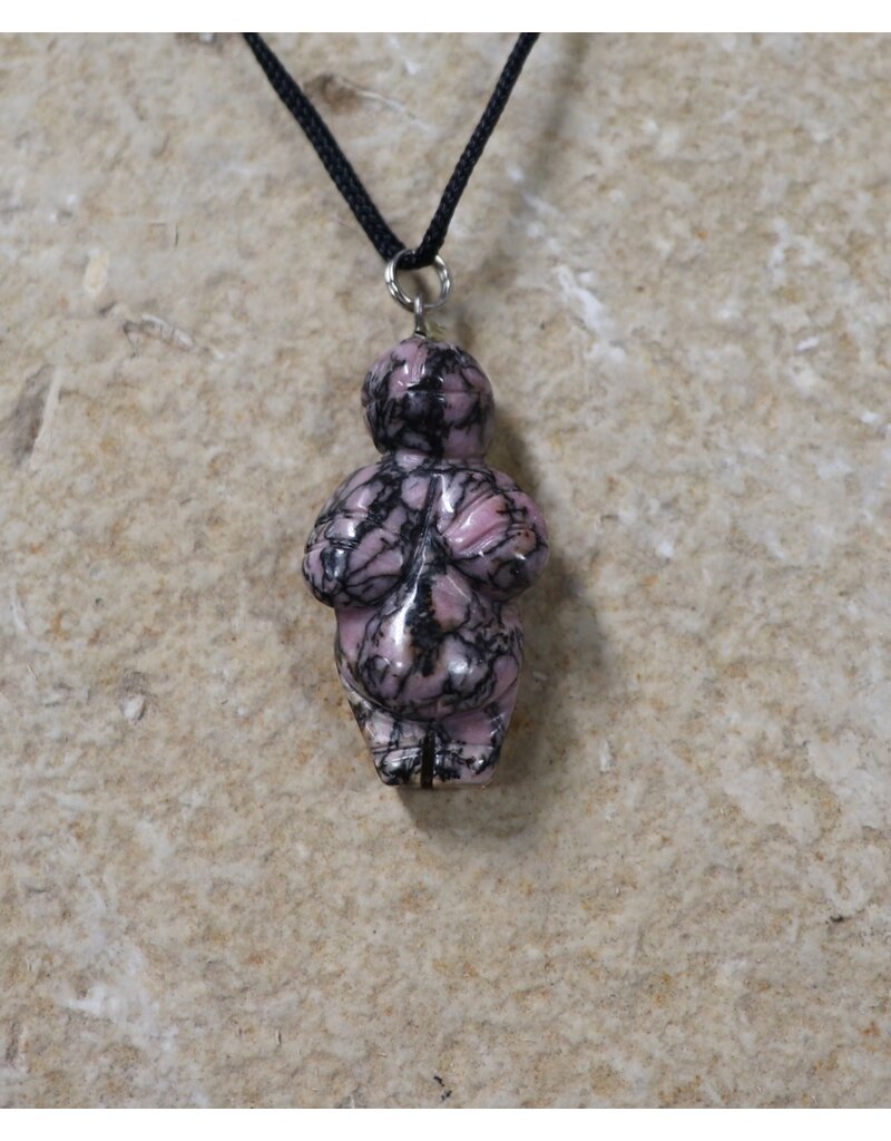 Carved Venus Figurine Gemstone Necklace - Mama's Minerals