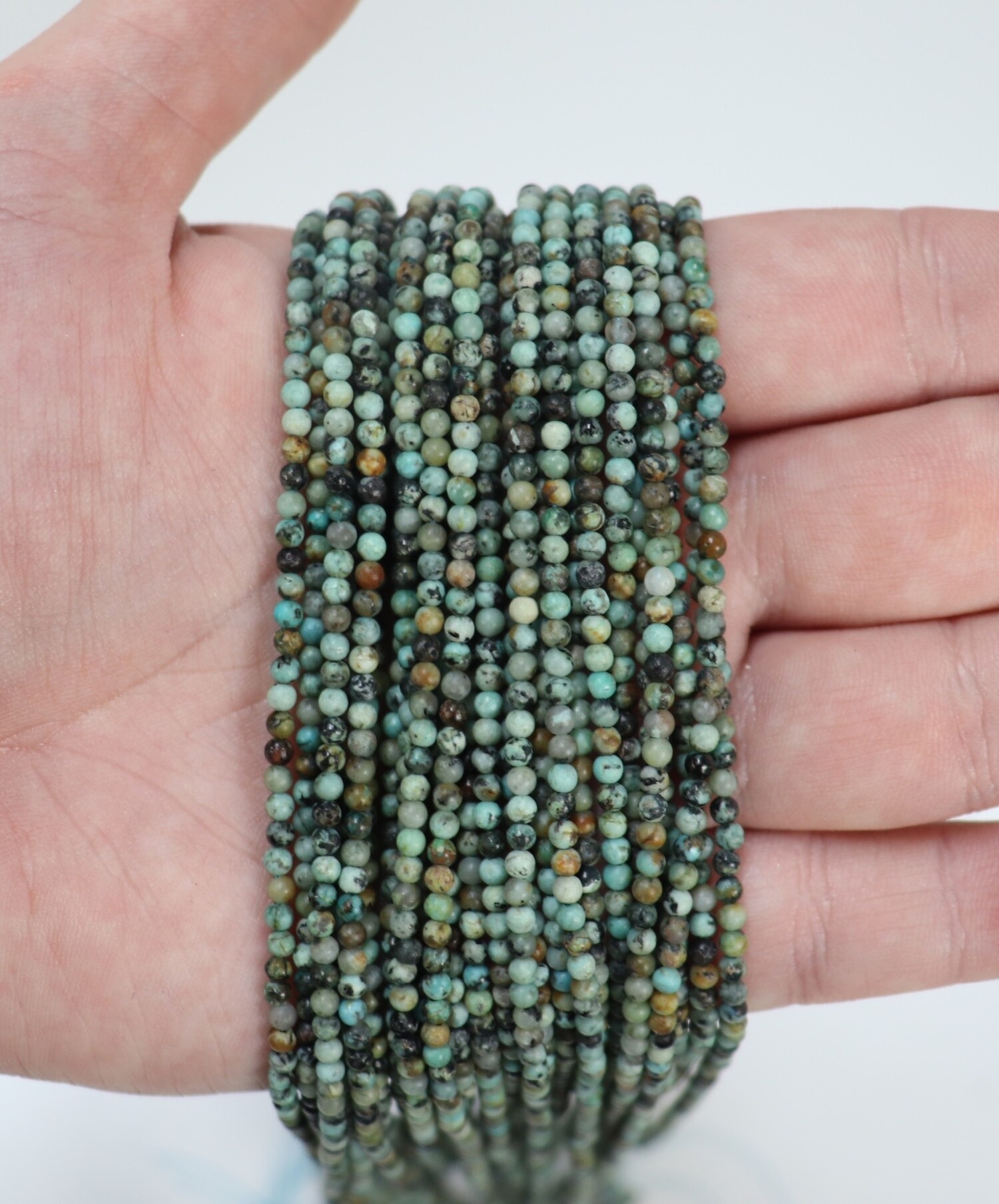 African Jasper Rounds 2mm - Mama's Minerals