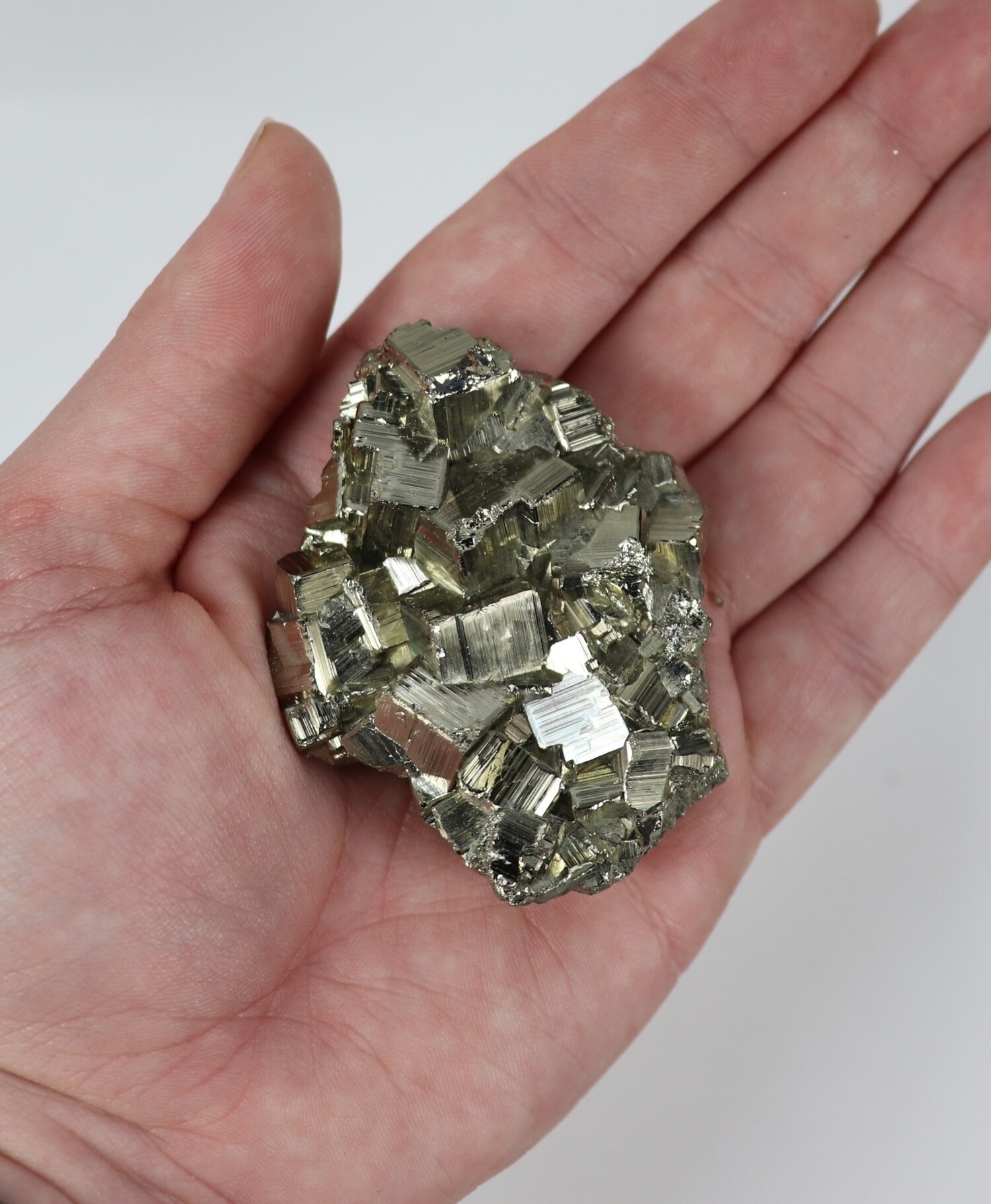 Coco Pyrite Cluster Peru 101-125g - Mama's Minerals