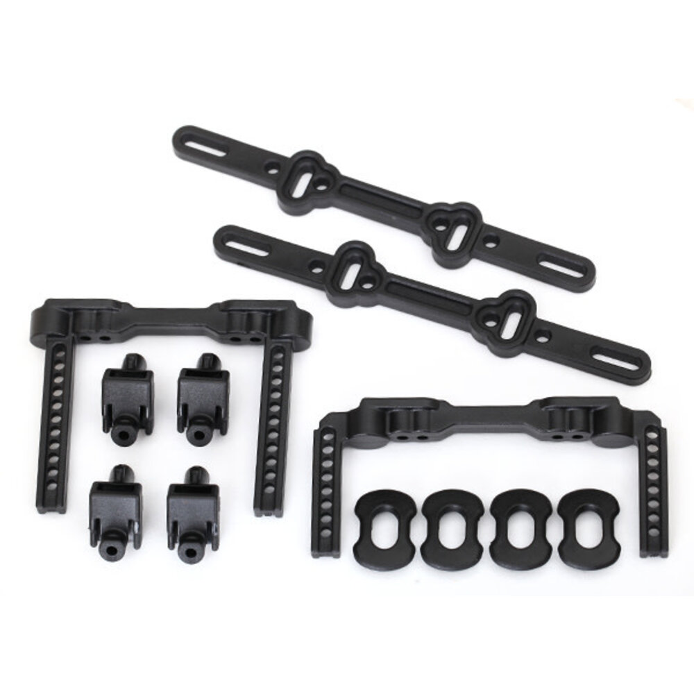 Body mounts, front & rear/ body mount posts/ body mount sliders TRA8316 ...