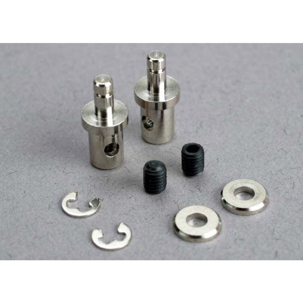 Servo rod connectors (2)/ 3mm set screws - Warrenton Hobby Shoppe