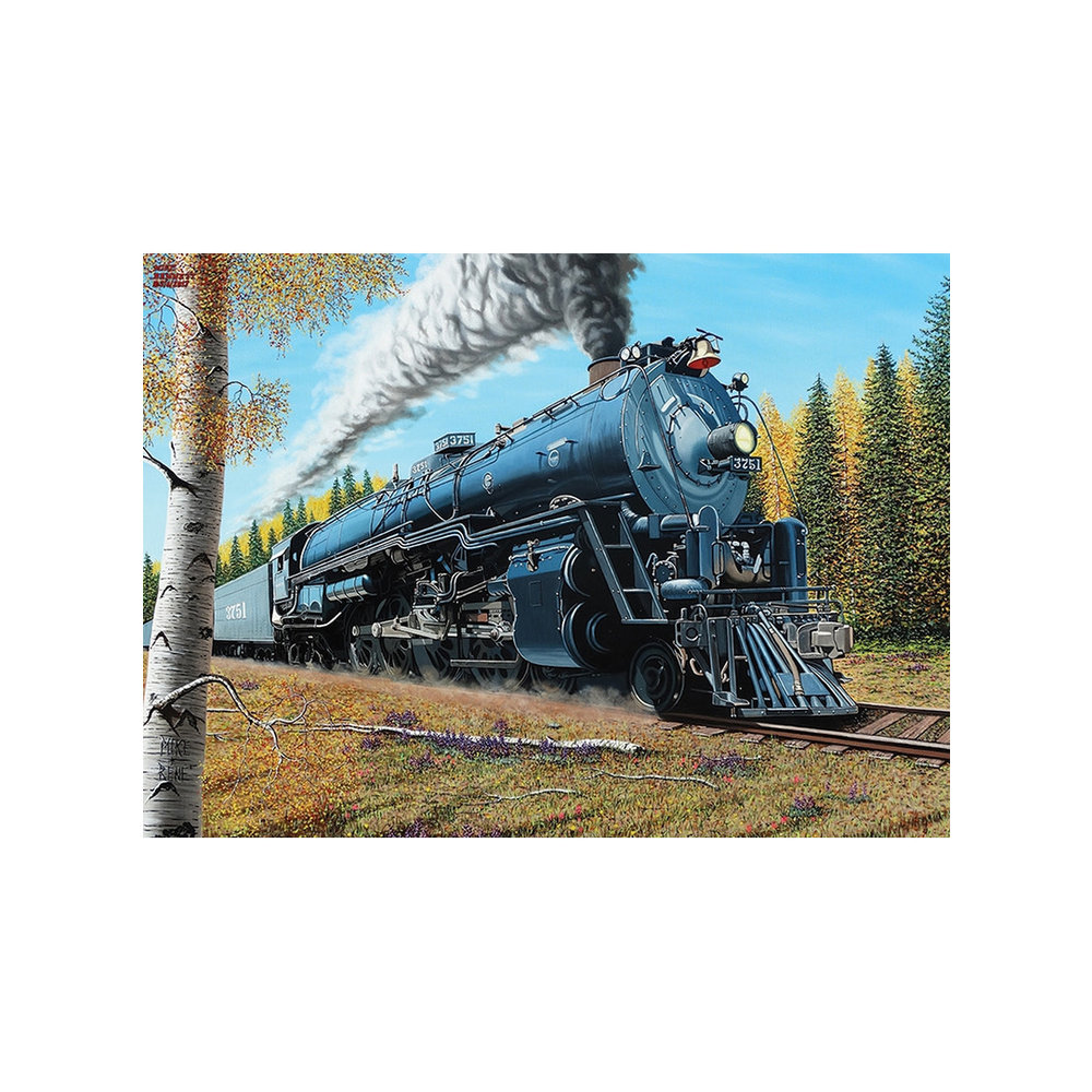 Santa Fe 3751 Steam Locomotive 1000pc Puzzle - Warrenton Hobby Shoppe