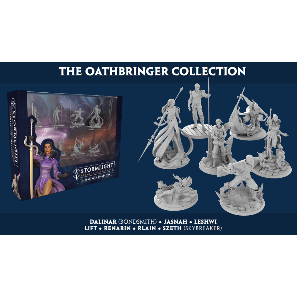 Stormlight Archive Premium Miniatures Unpainted Figures: Oathbringer ...