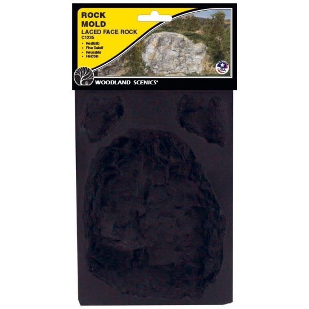 Rock Mold, Laced Face Rock - Warrenton Hobby Shoppe