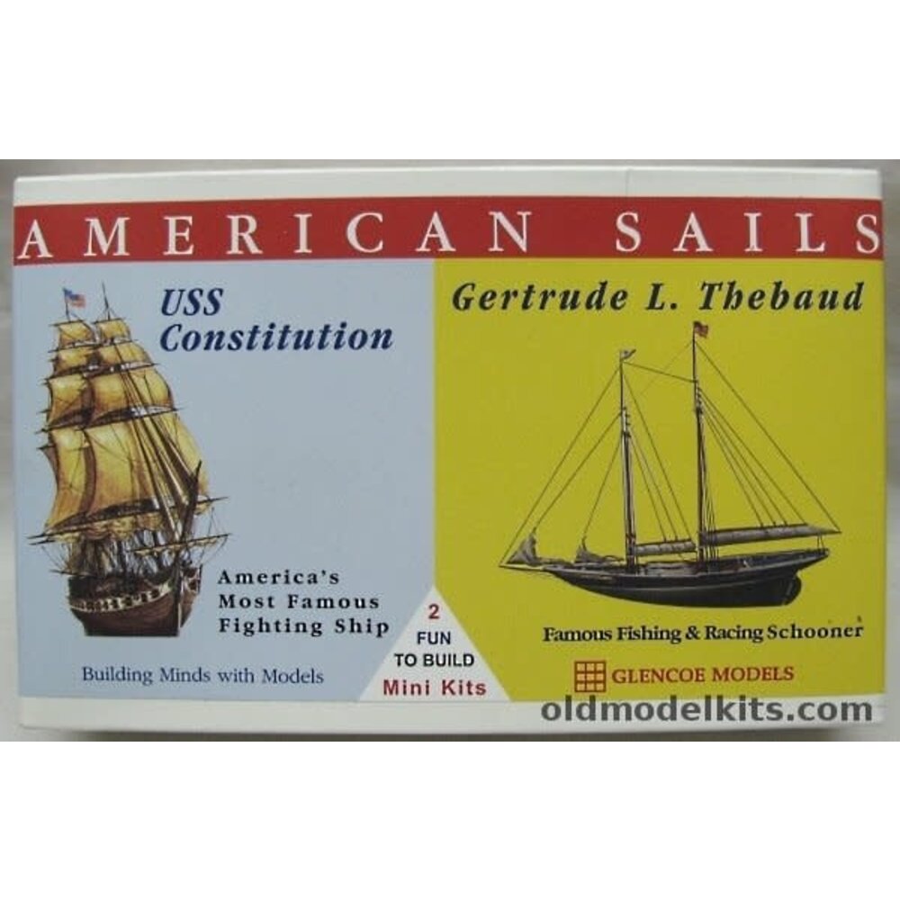 American Sails: 1/400 USS Constitution Frigate & 1/250 Gertrude L ...