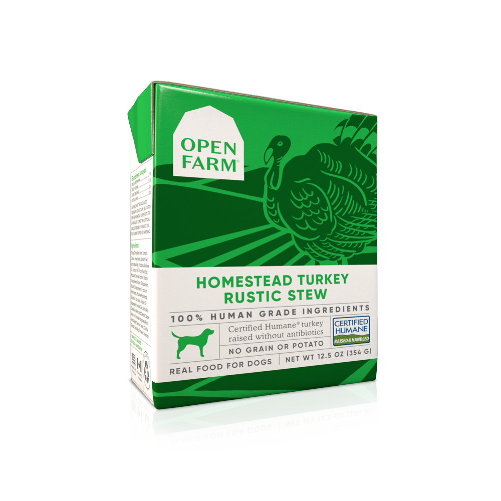 OPEN FARM DOG HOMESTEAD TURKEY RUSTIC STEW 12.5OZ - Rosie Bunny Bean ...
