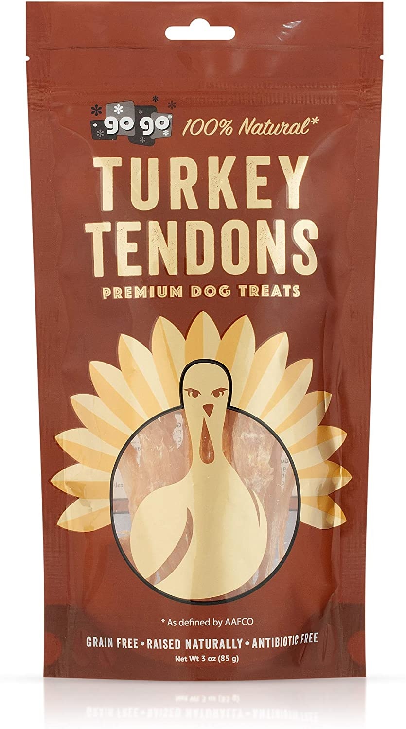 GOGO 100% NATURAL TURKEY TENDONS 3OZ - Rosie Bunny Bean Urban Pet ...
