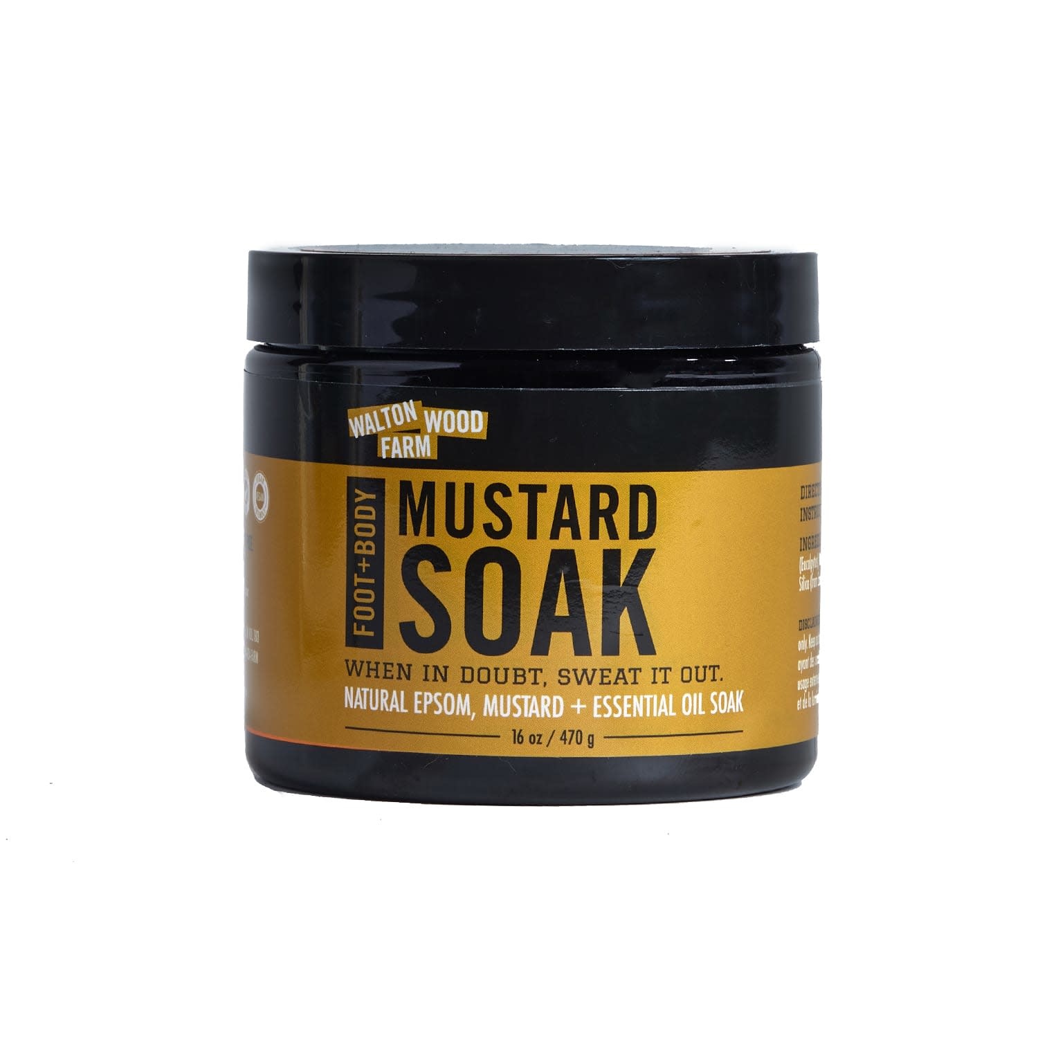 Walton Wood Farms Mustard Soak Foot & Body 16 oz - Northern Pet Emporium