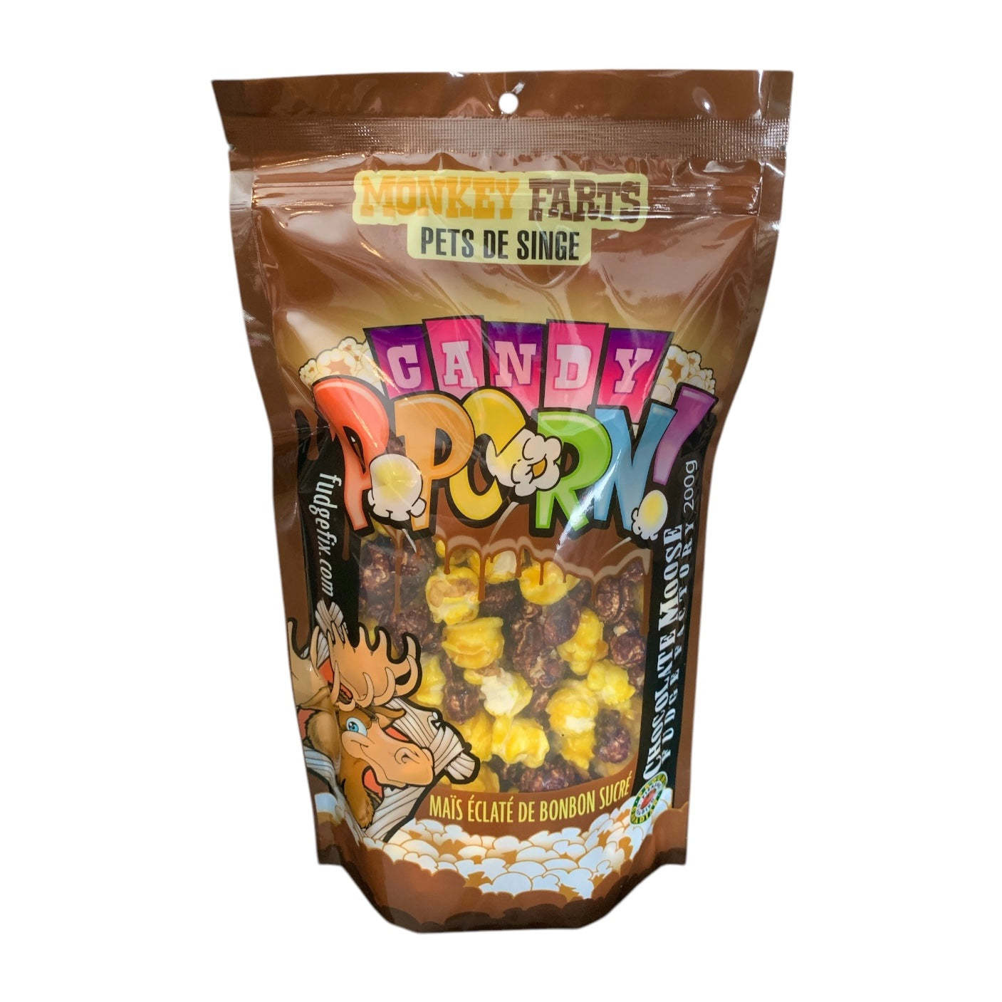 Chocolate Moose Fudge Factory CANDY POPCORN- MONKEY FARTS 200G ...