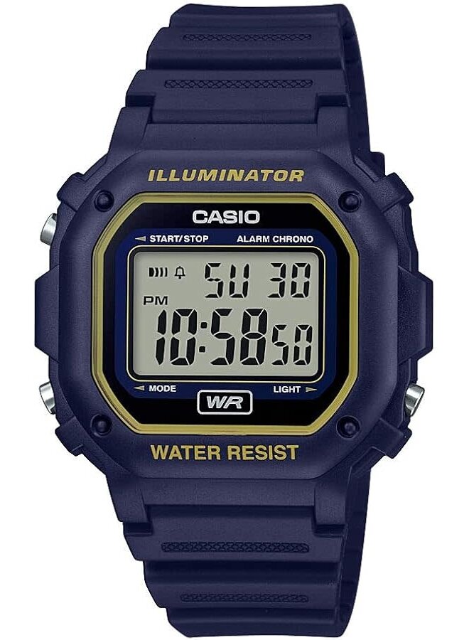 Casio silicone blue jeans digital men's