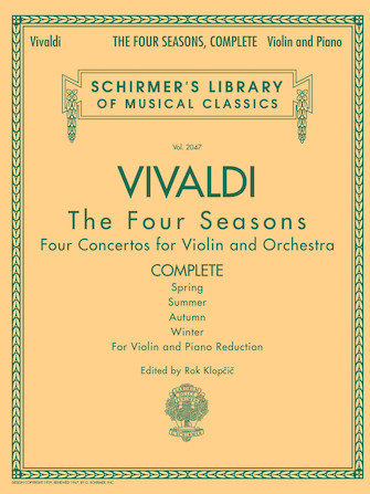 Antonio Vivaldi The Four Seasons Complete Schirmer Library Of