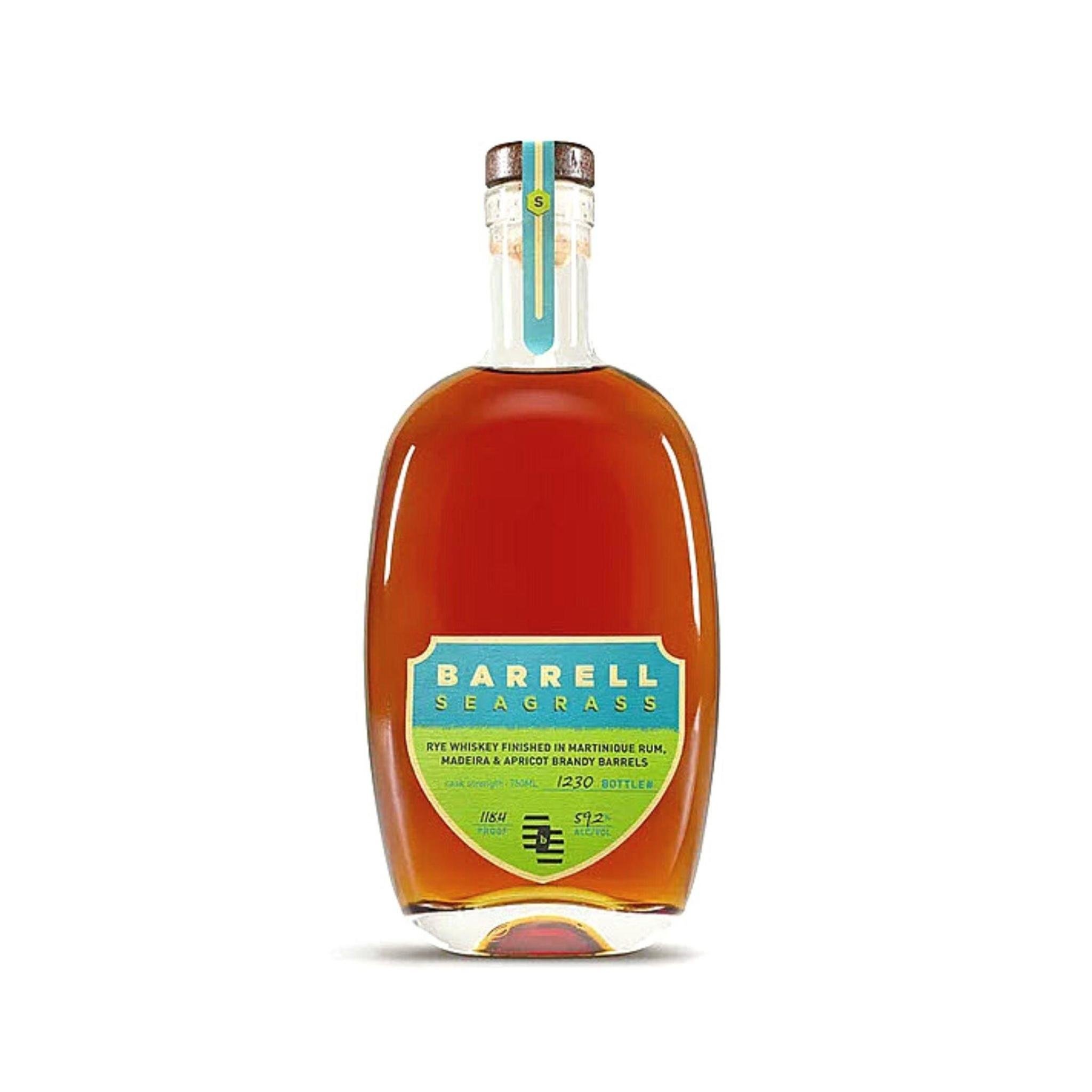 Barrell Seagrass Rye Whiskey Finished in Martinique Rum 750ml - The Hut ...