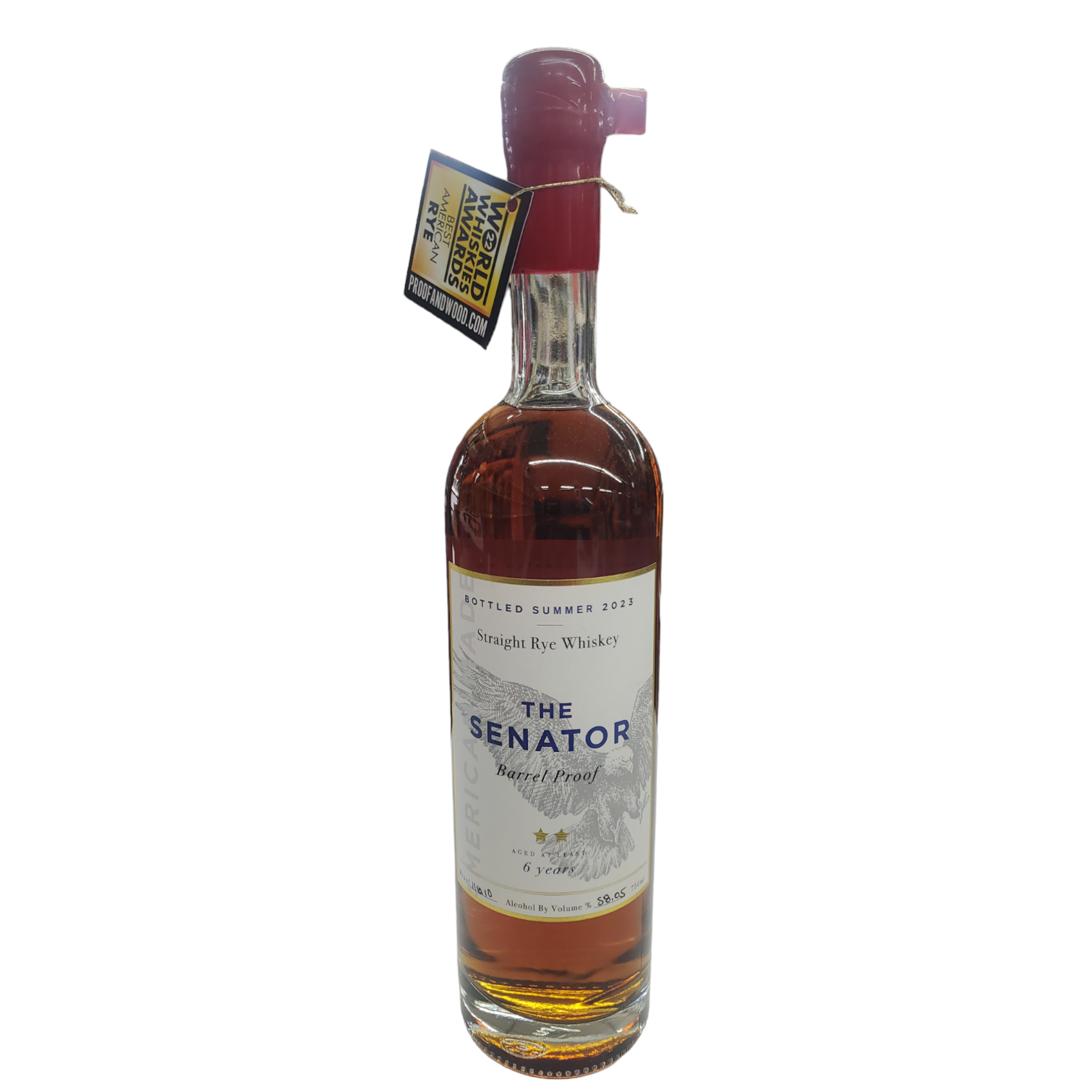The Senator Rye Whiskey 116.10 Proof Summer 2023 - The Hut Liquor Store