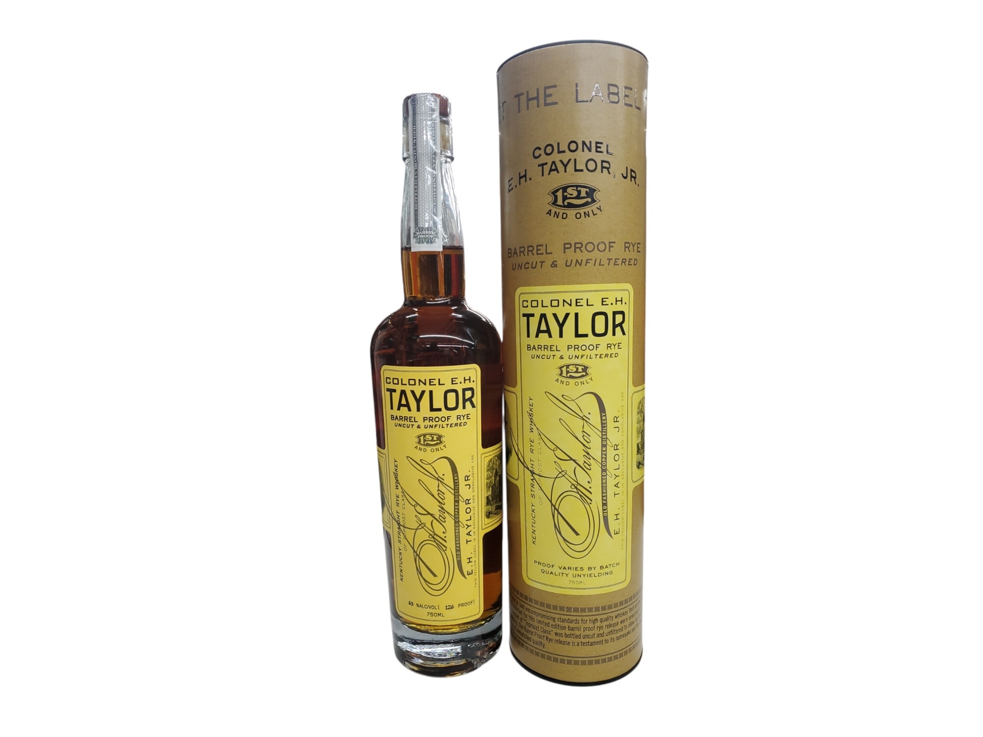 E.H. Taylor Colonel E.H. Taylor Barrel Proof Rye Whiskey 750 ml - The ...