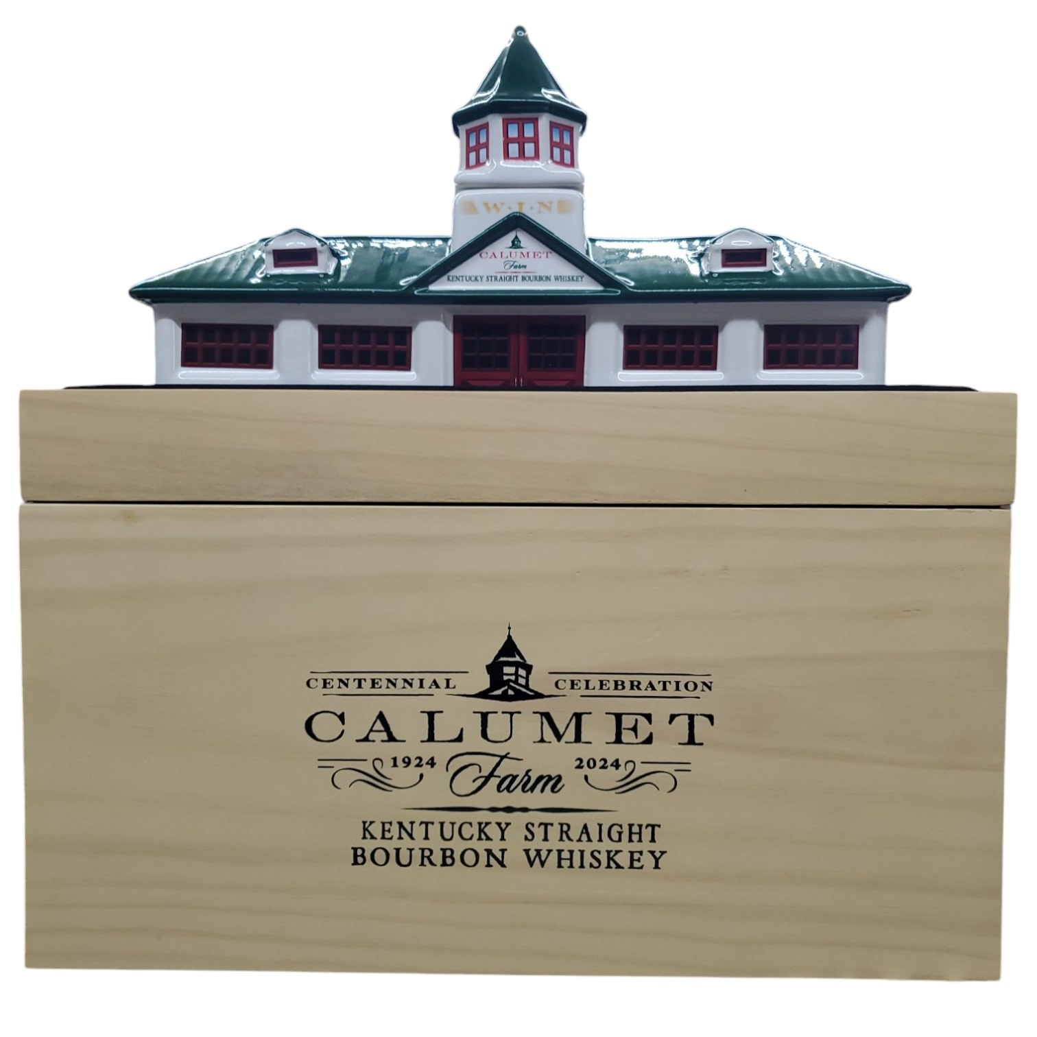 Calumet Farm Ceramic Decanter Bourbon 750 mL - The Hut Liquor Store