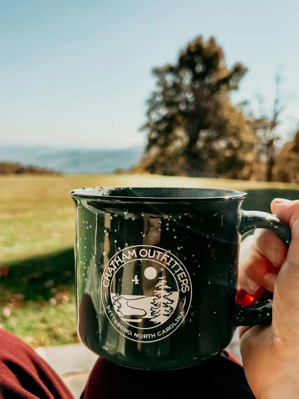 Chatham Outfitters Campfire Ceramic Mug Green 15 oz - Chatham Outfitters
