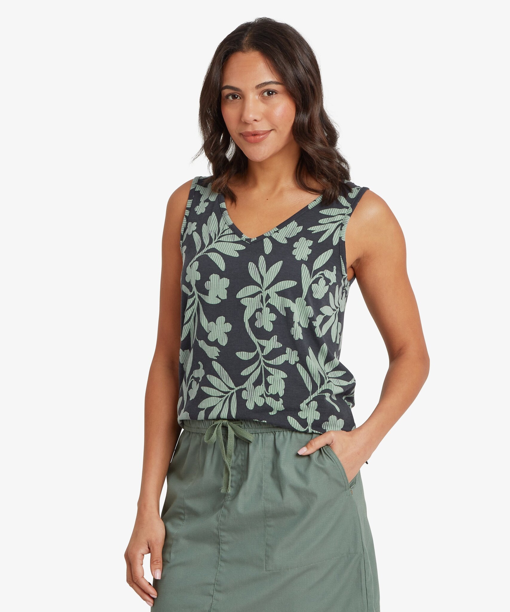 Sherpa Adventure Gear | Women's Neha V-Neck Tank - Chatham Outfitters