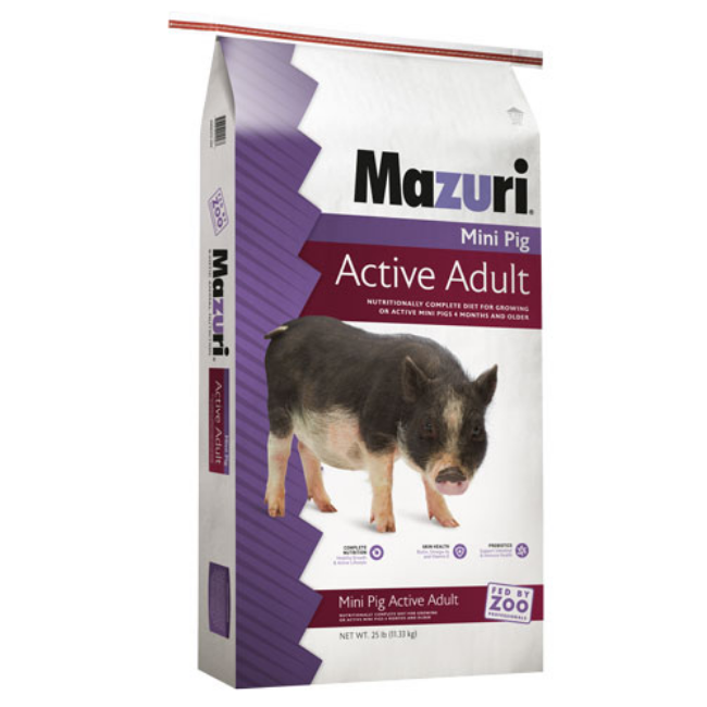 Mazuri Mini Pig Act.Adult 25# - Waimanalo Feed Supply