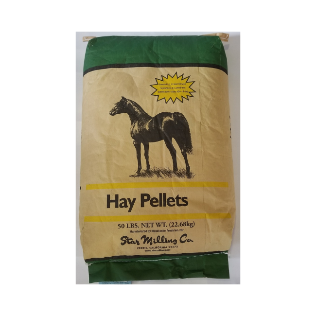 Oat Hay Pellets Star 1/4'' 50# - Waimanalo Feed Supply