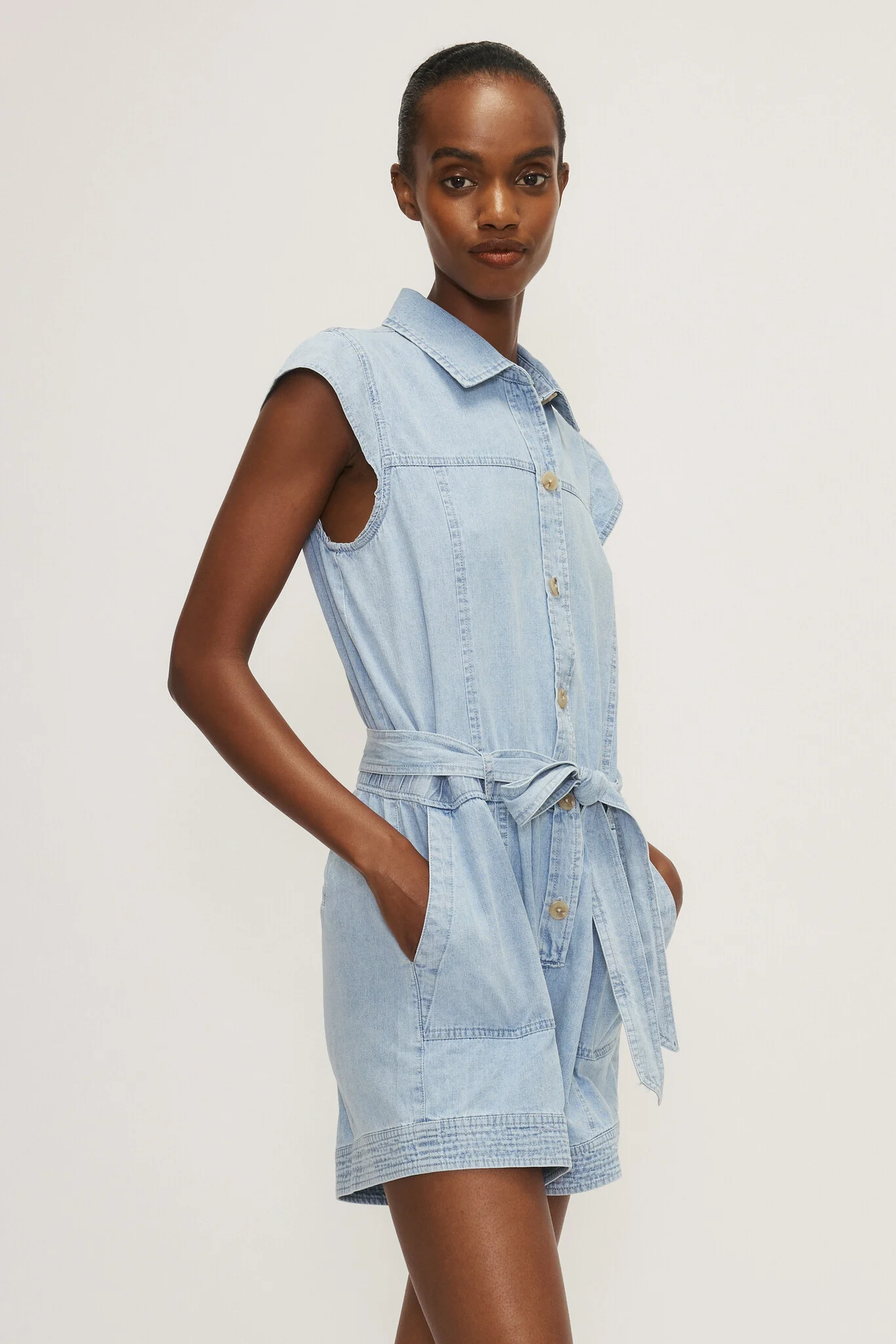 Robe sans manches Melissa Nepton en denim - Markus Homme et Femme