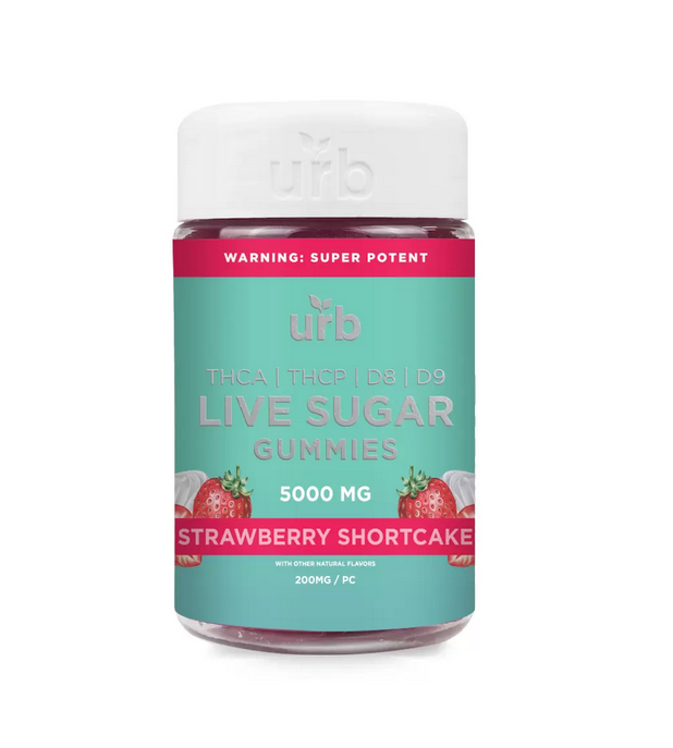 URB Live Sugar Gummies THCa THCP Delta-8 Delta-9 200mg 25ct ...
