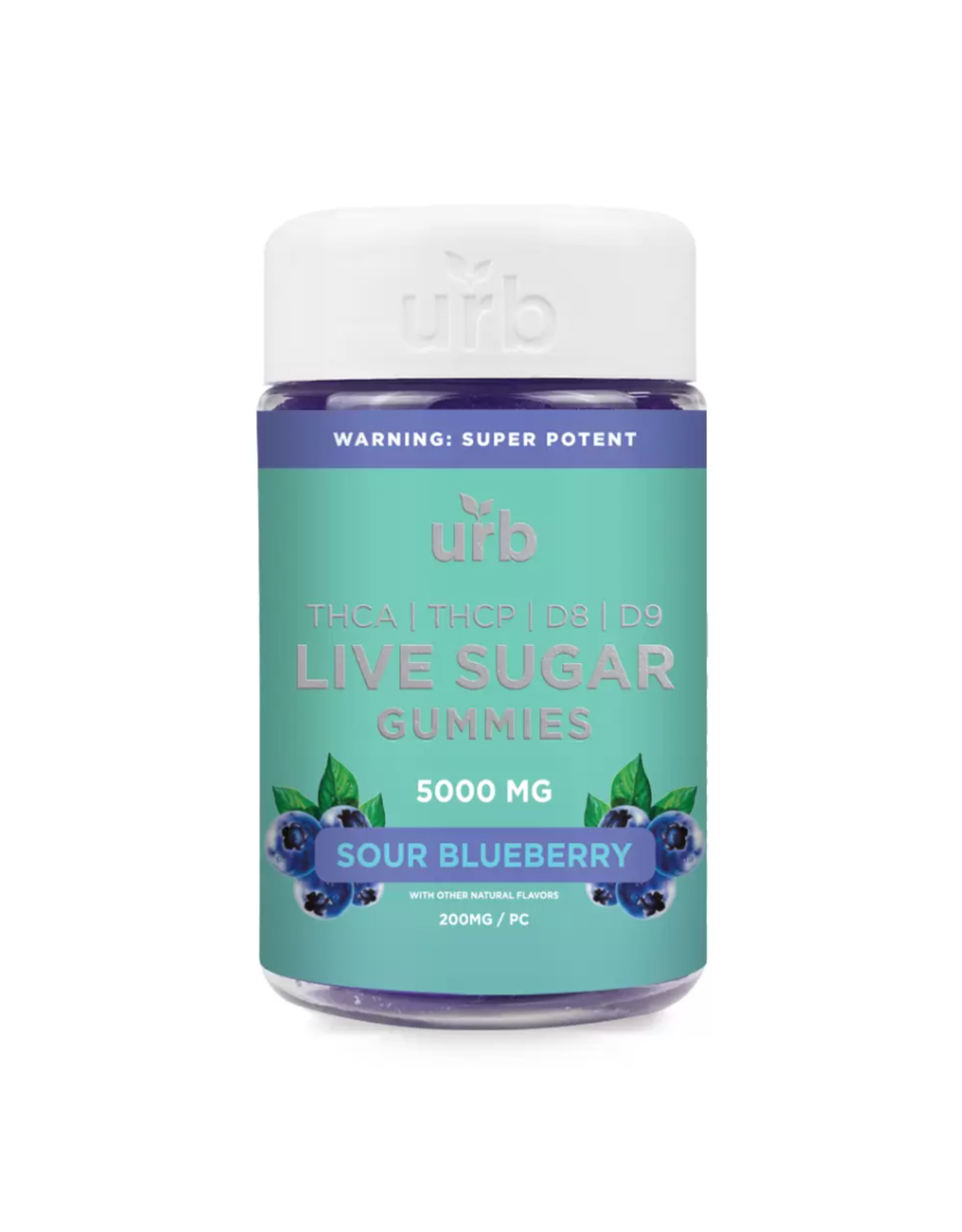 URB Live Sugar Gummies THCa THCP Delta 8 Delta 9 200mg 25ct