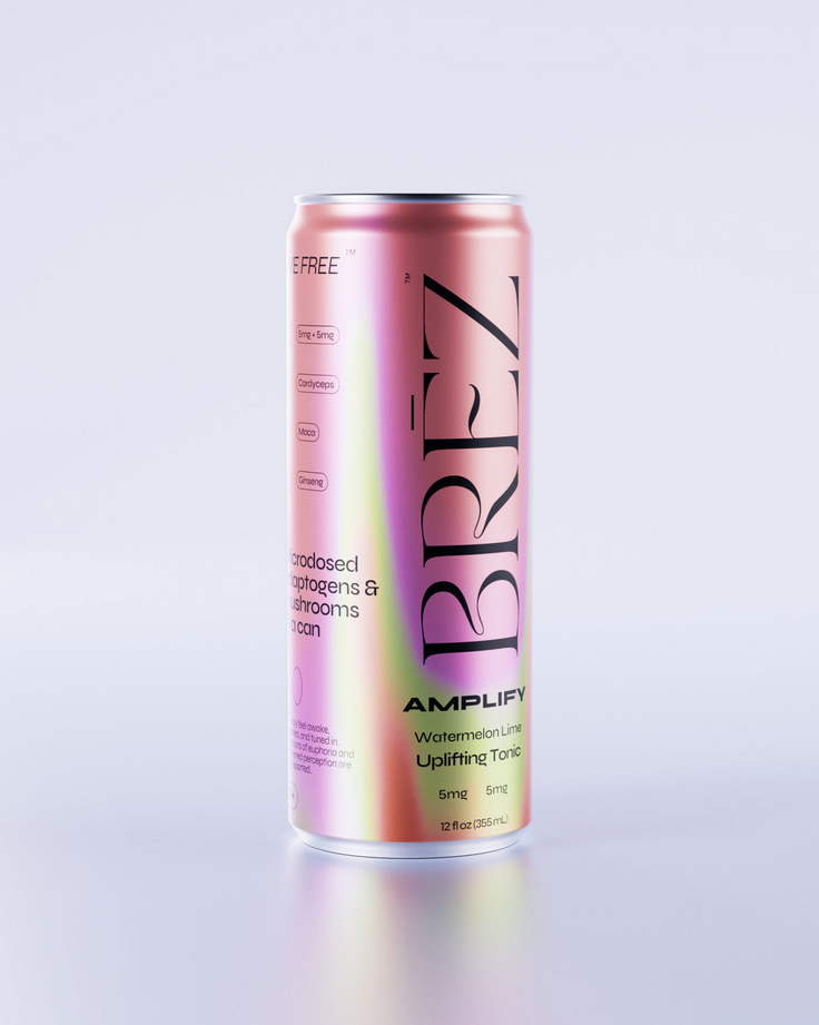 Brez Amplify Watermelon Lime 5mg THC 10mg CBD Adaptogens 12oz ...