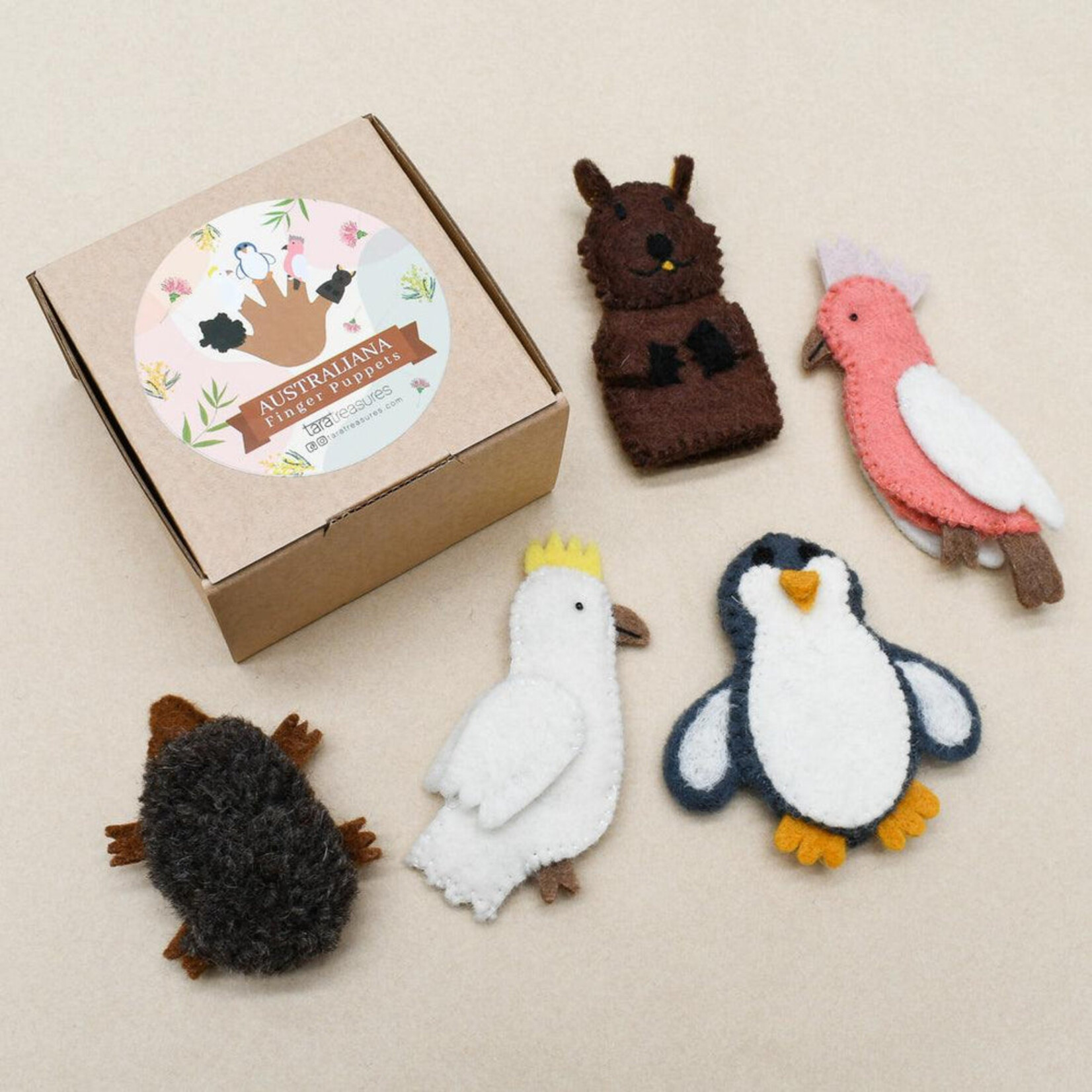 Australian Animals B - Finger Puppet Set - Carapace