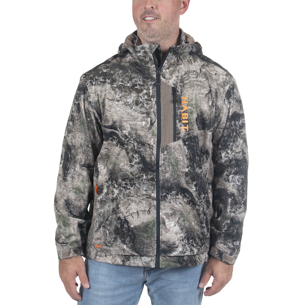Habit Men's Ripley Trail Stretch Waterproof Jacket - Spotted Dog ...