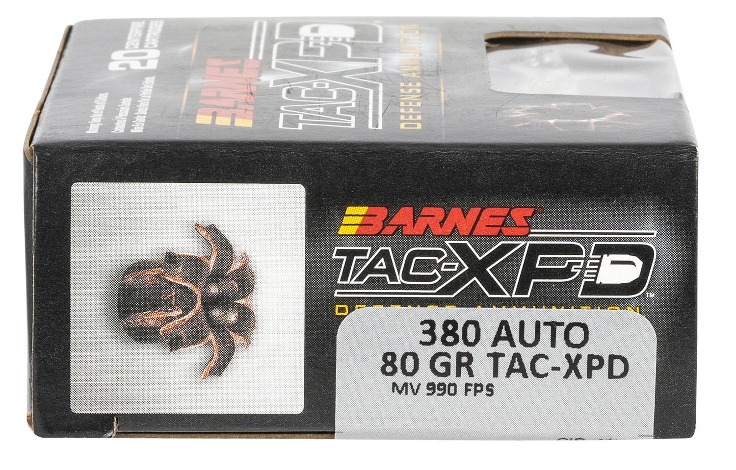 Barnes Defense 380 ACP 80gr TAC-XP 20rd - Spotted Dog Sporting Goods