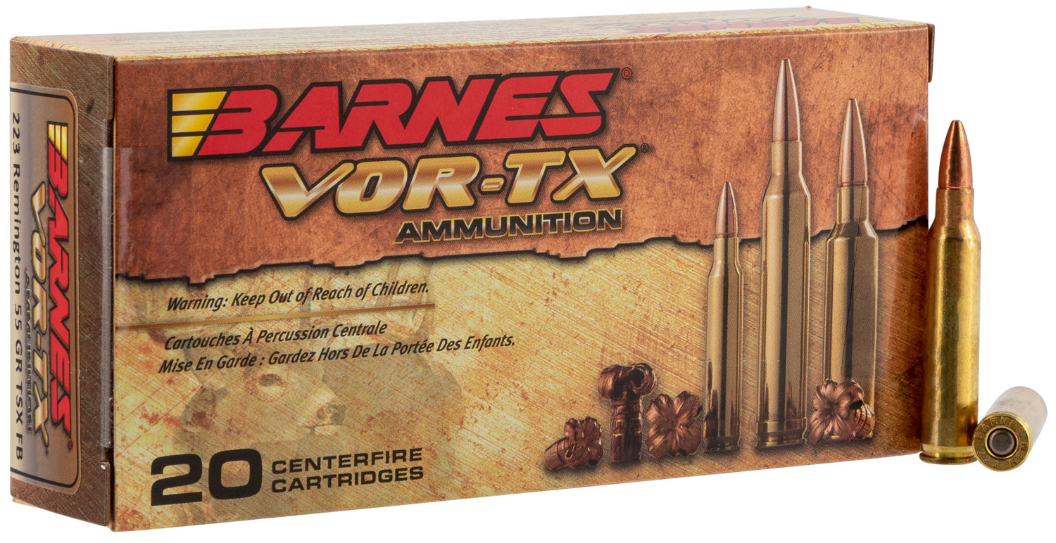 Barnes Vor-Tx 223 Remington 55gr TSX 20rd - Spotted Dog Sporting Goods