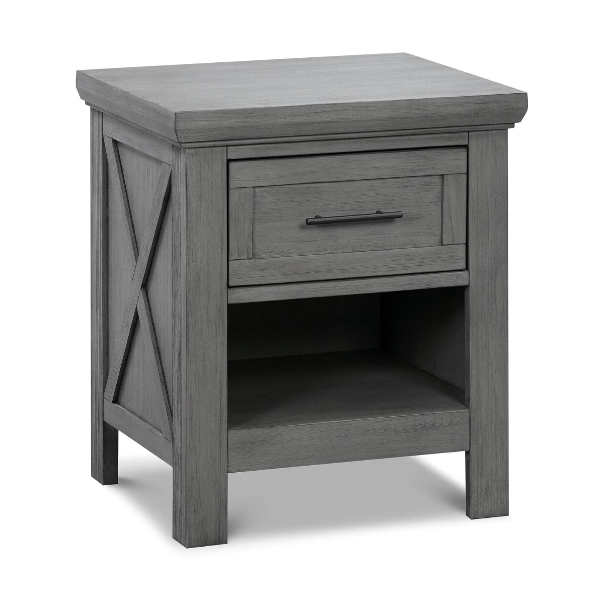 Namesake: Emory Farmhouse Nightstand - Weathered Charcoal - Nest, Bermuda