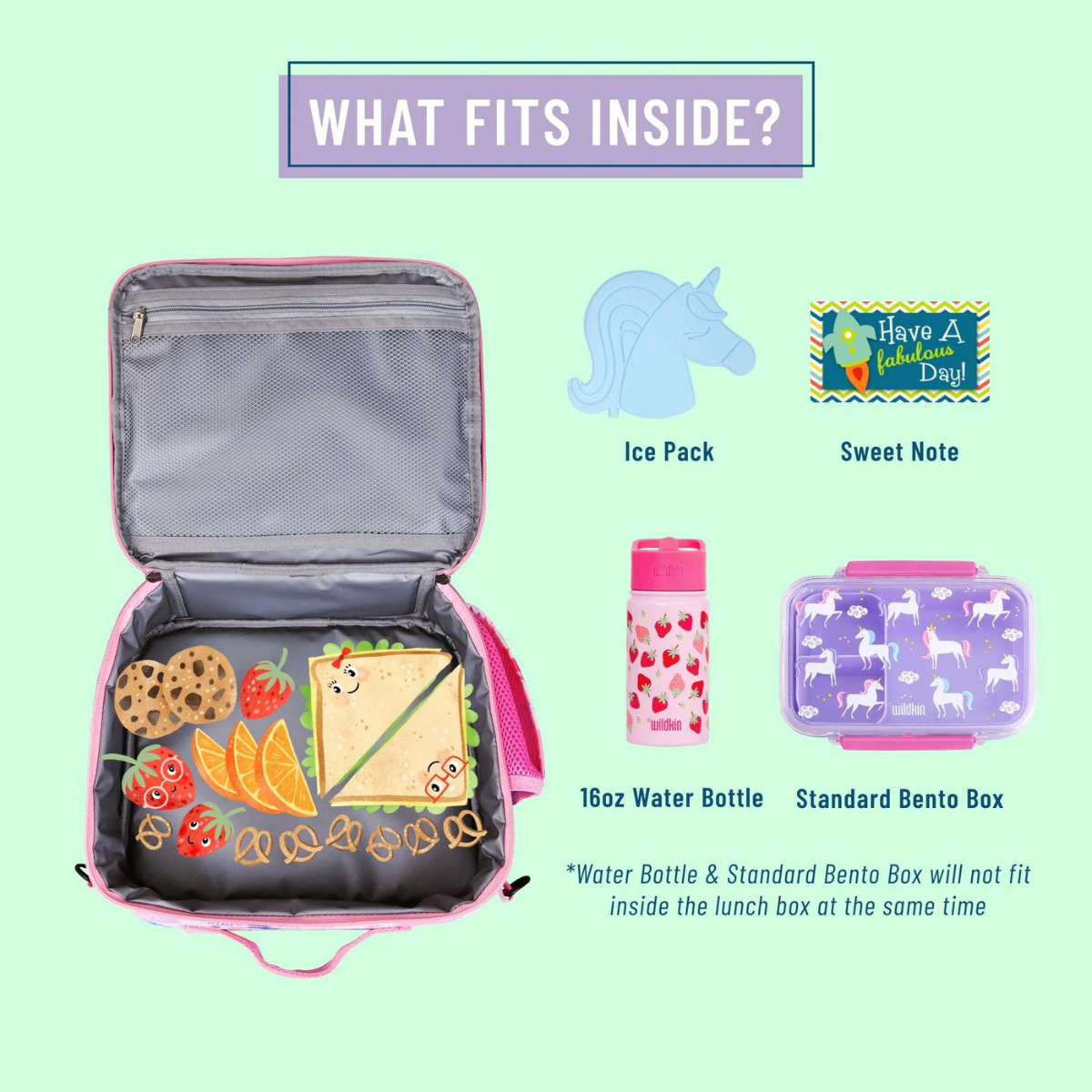 Wildkin: Eco Lunch Box- Rainbow Hearts - Nest, Bermuda