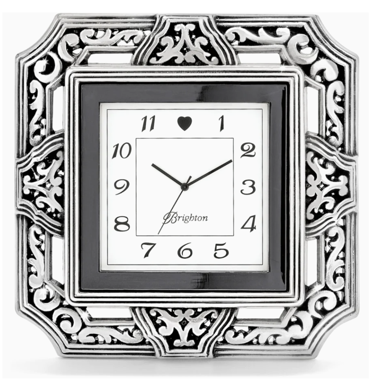 Brighton Silver Tango Square Clock | Pretty Please Houston - Pretty ...