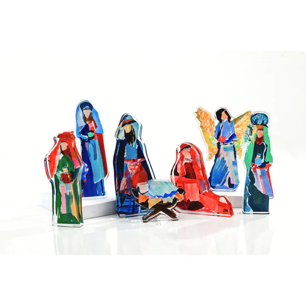 Lauren Dunn Lauren Dunn Acrylic Nativity Set Large 7pcs - Pretty Please ...