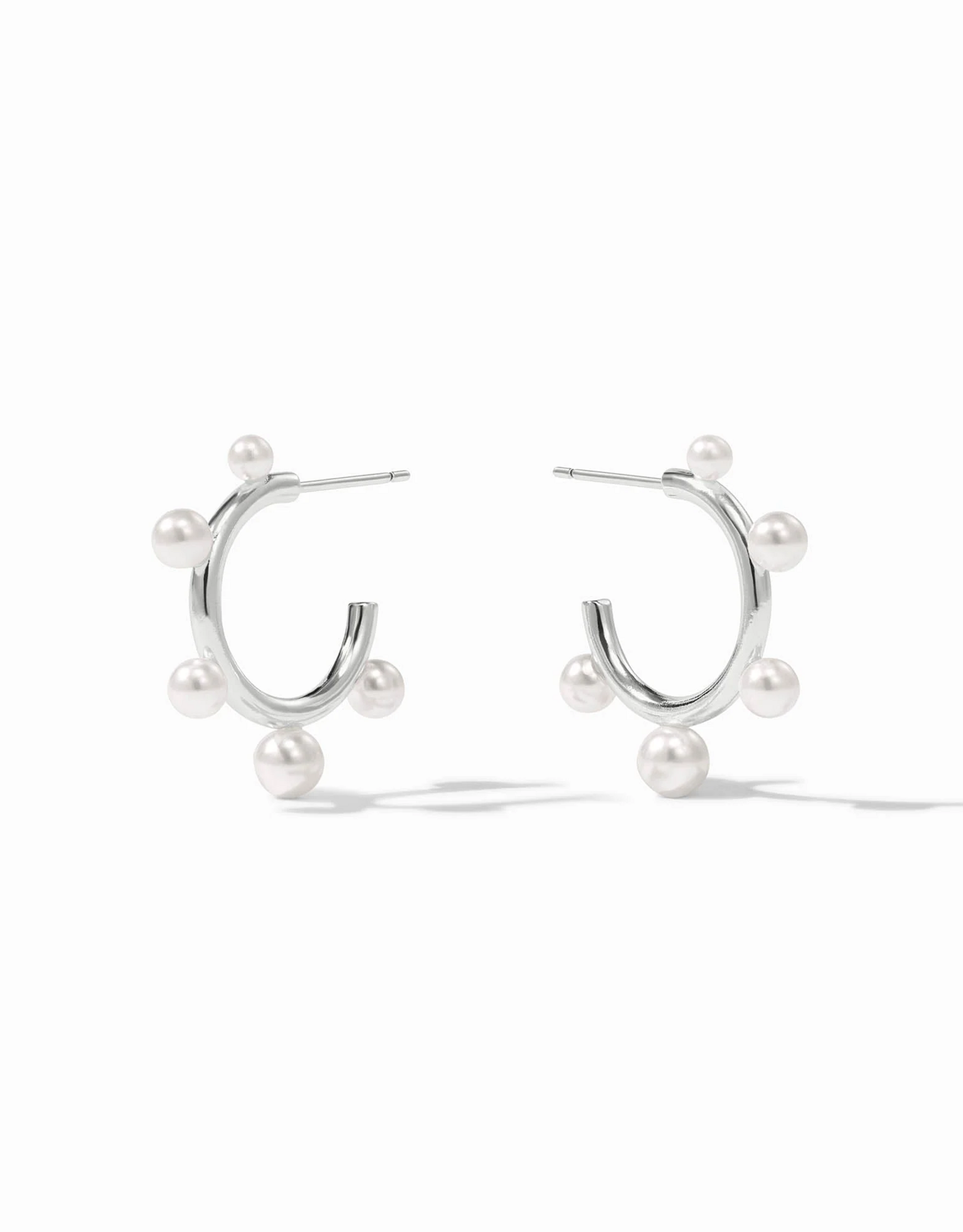 Julie Vos Julie Vos Hydra Stone Hoop Silver Pearl - Pretty Please ...