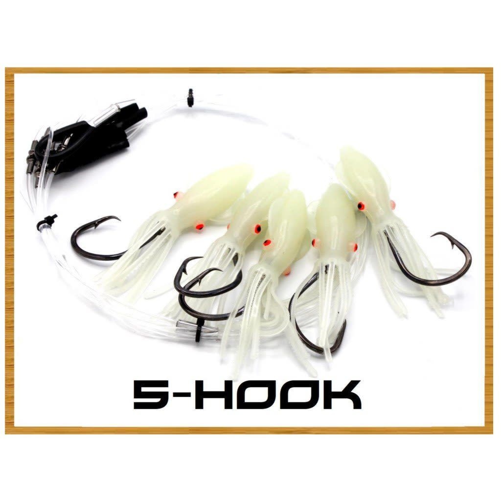 Tormenter 5 Hook Deep Drop Rig (Squid) - Florida Watersports