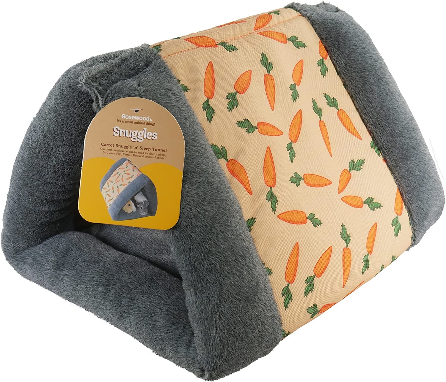 Rosewood carrot snuggle & sleep tunnel - Domaine Animal