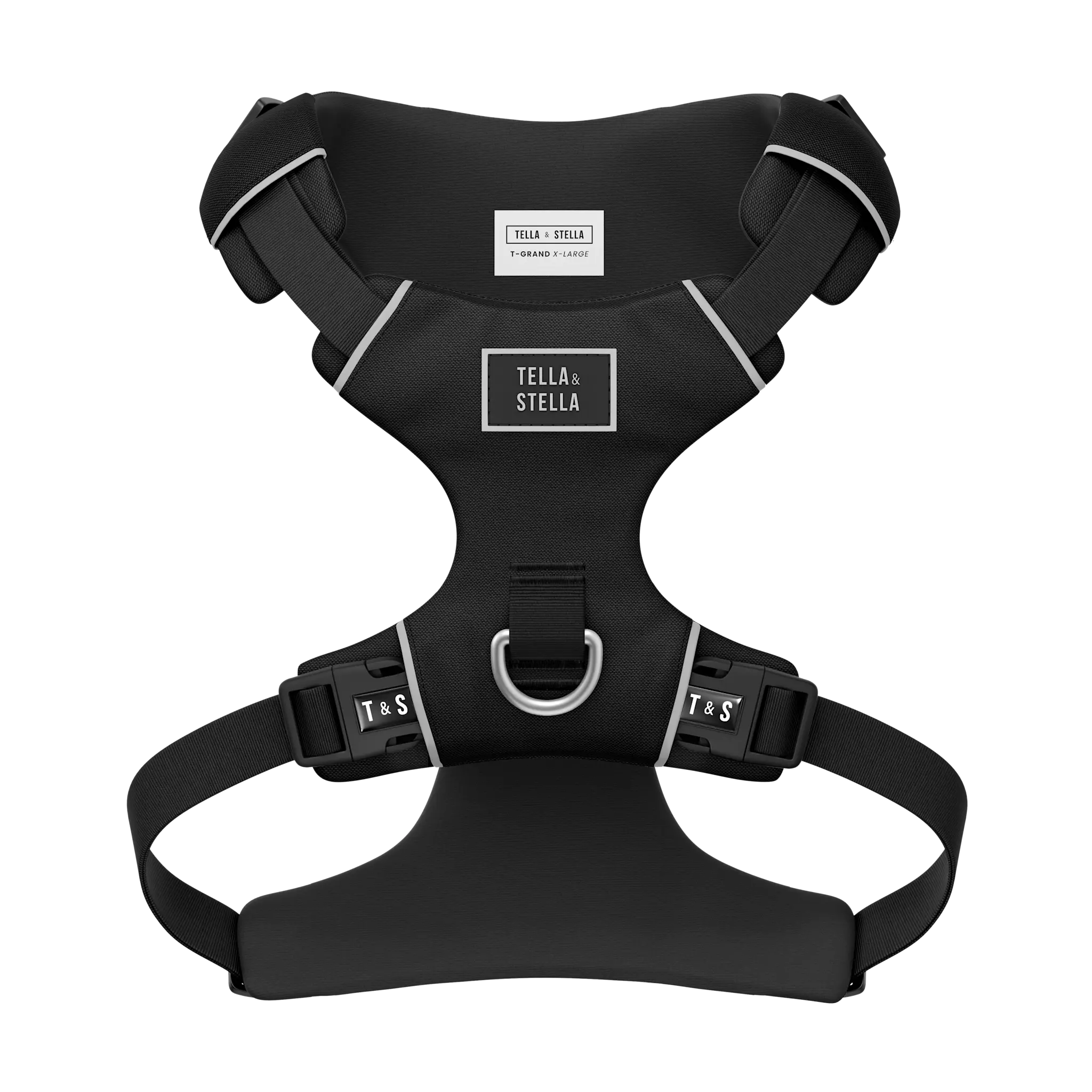 Tella&Stella chien harnais robuste noir - Domaine Animal