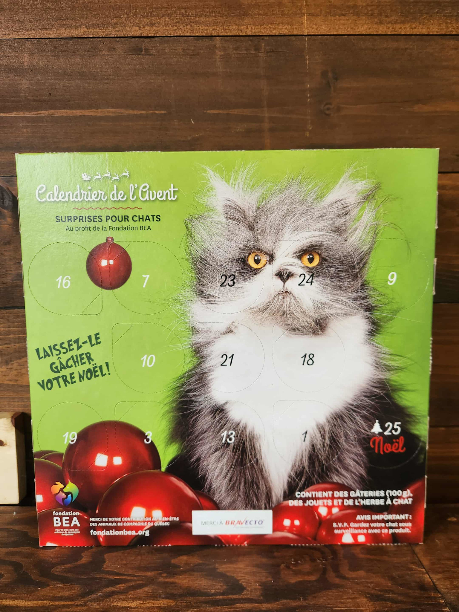 Fondation BEA calendrier de l'Avent pour chats - Domaine Animal