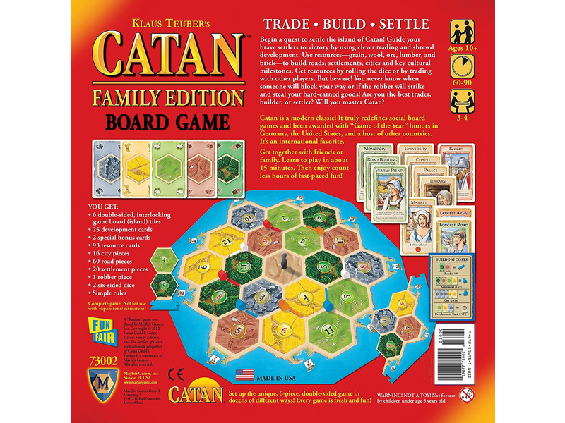 CATAN: TRADE BUILD SETTLE GAME - FAMILY EDITION - Endeavours and ThinkPlay