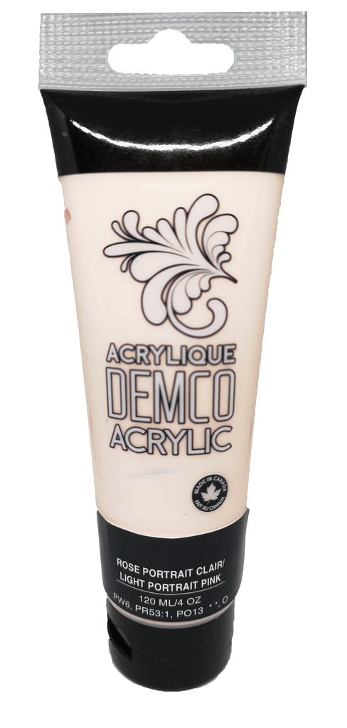 Demco Acrylic 120Ml Light Portrait Pink - Endeavours ThinkPlay