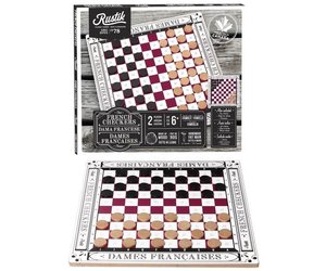 Rustik French Checkers - Endeavours ThinkPlay