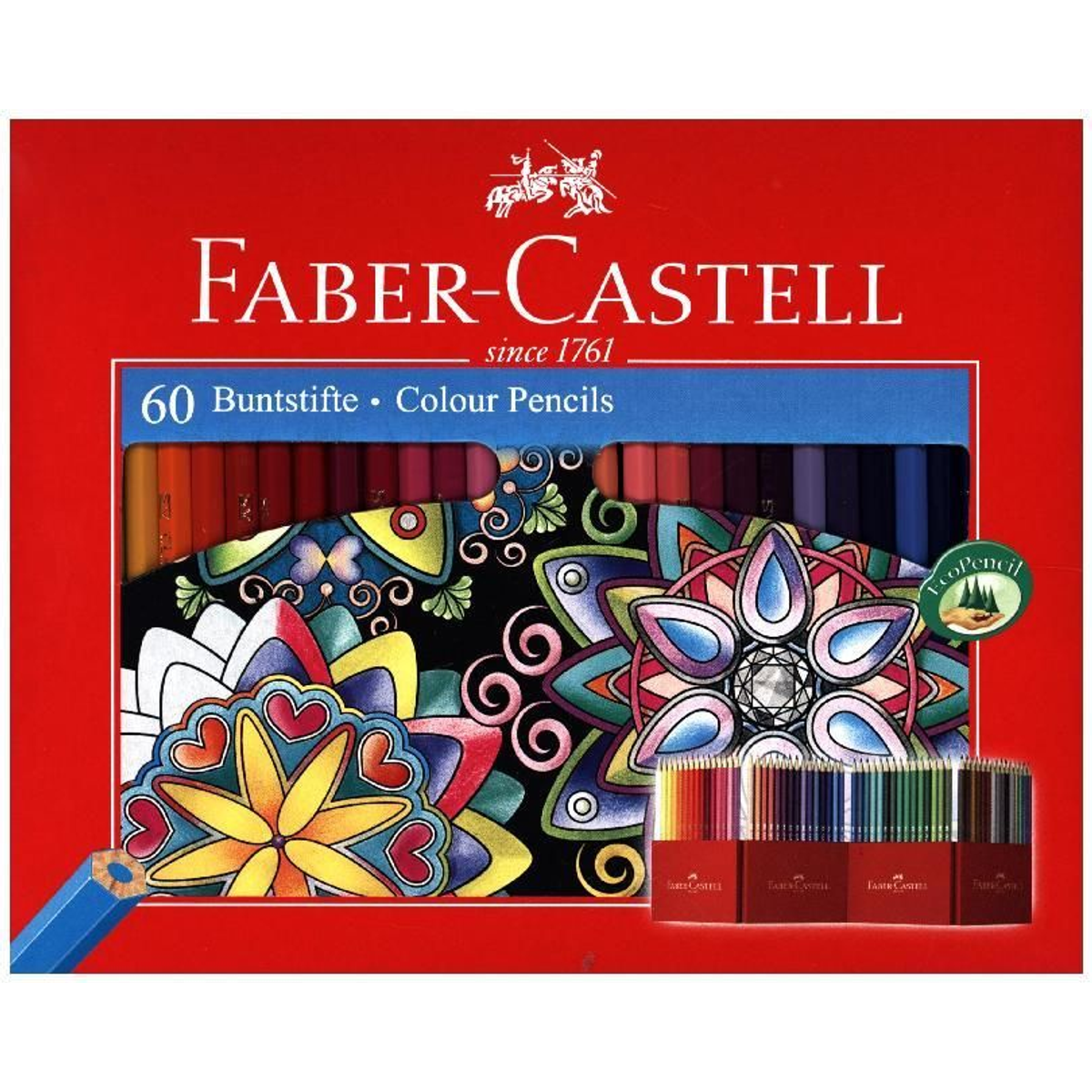 Faber Castell Castle Box Of 60 Coloured Pencils - Endeavours ThinkPlay