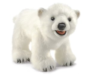 Folkmanis Polar Bear Cub Puppet - Endeavours ThinkPlay