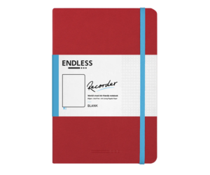 Recorder Notebook by Endless Paper A5 - Crimson Sky - Blank ...