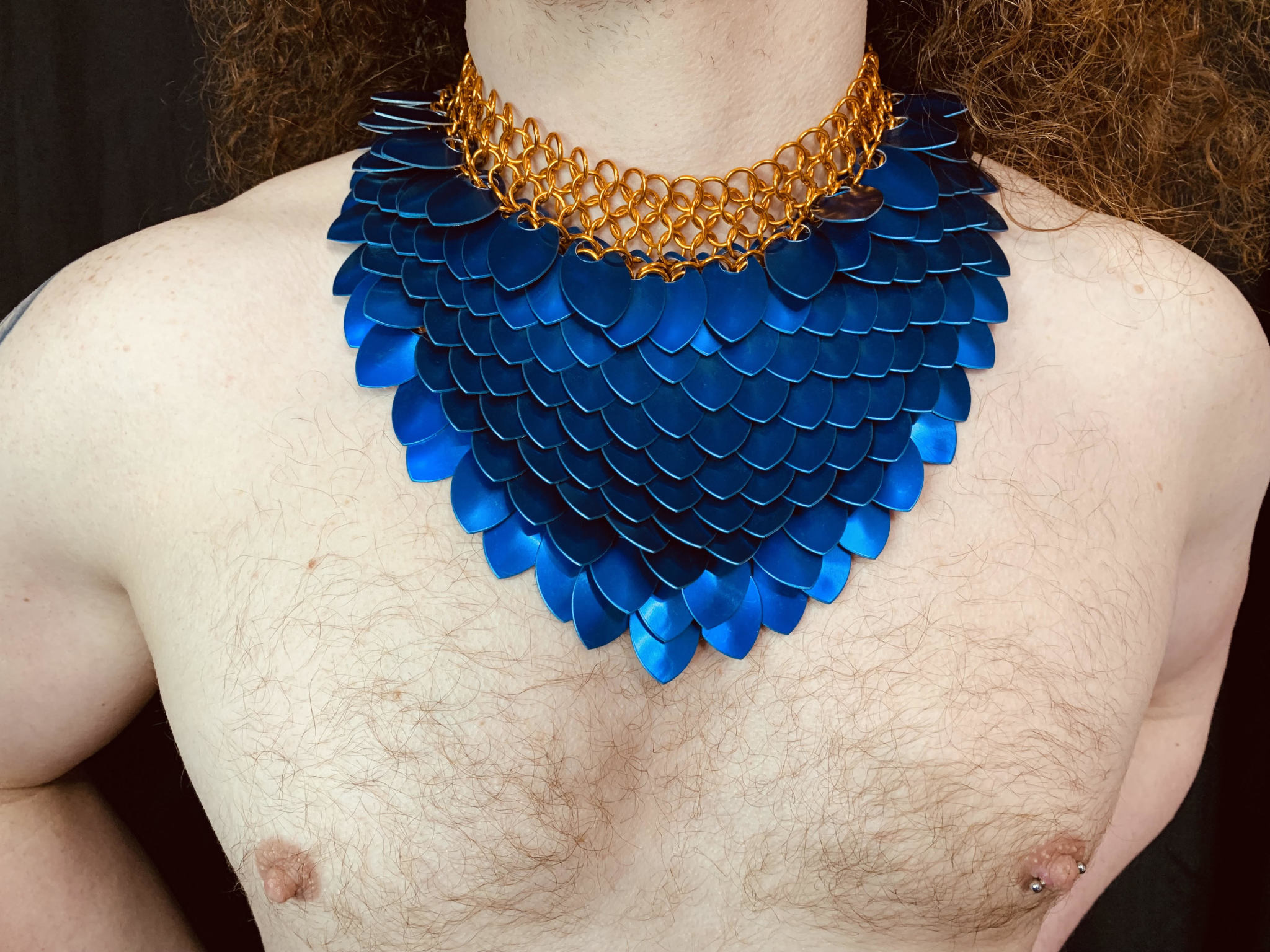 Poseidon's Forge: Hydra Scalemail Gorget (Blue & Orange) - Endeavours ...