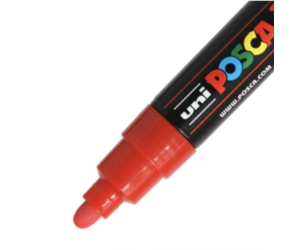 Posca Acrylic Marker Pc-7M Broad Bullet Red - Endeavours ThinkPlay