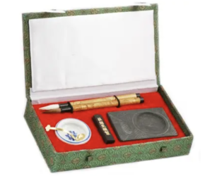 Calligraphy Chinese Set, 5Pcs, Silk Box, D.K.Art & Craft - Endeavours ...