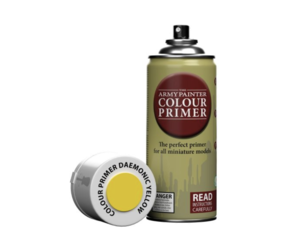The Army Painter: Colour Primer - Daemonic Yellow - Endeavours ThinkPlay